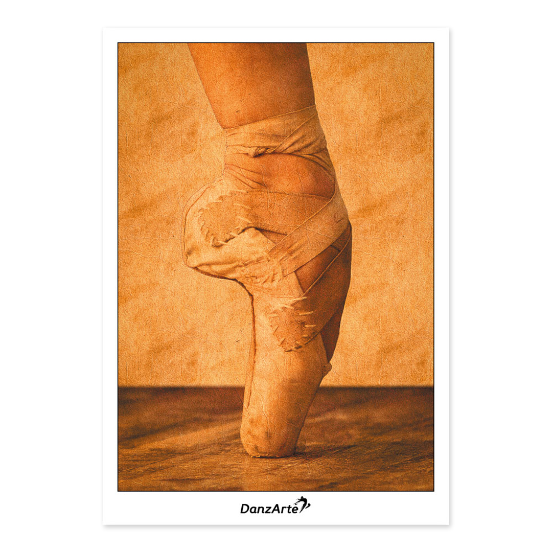 DanzArte Pointed • Nostalgische Ballett-Postkarte • Hacke & Spitze DanzArte Pointed • Nostalgische Ballett-Postkarte • Hacke & Spitze