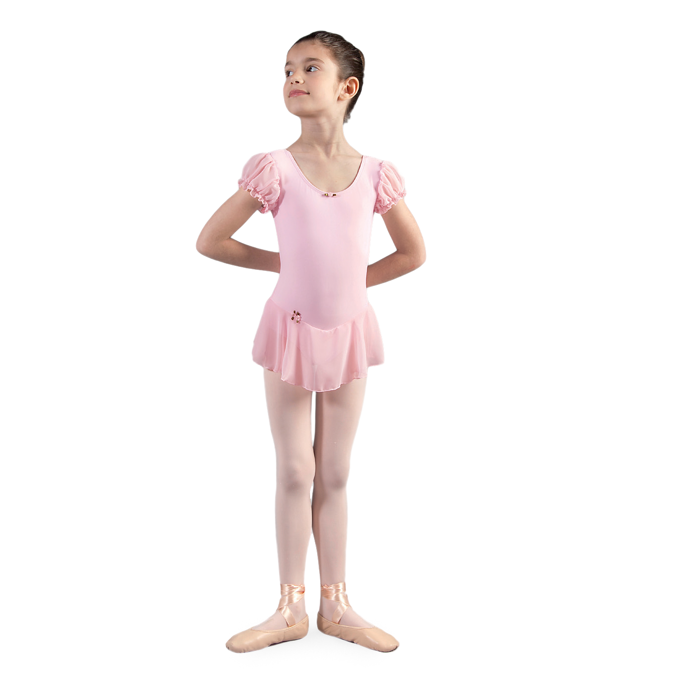 Sheddo 117C ⬝ Light Pink • Rosa Ballettkleid für Kinder, Puffärmel ...