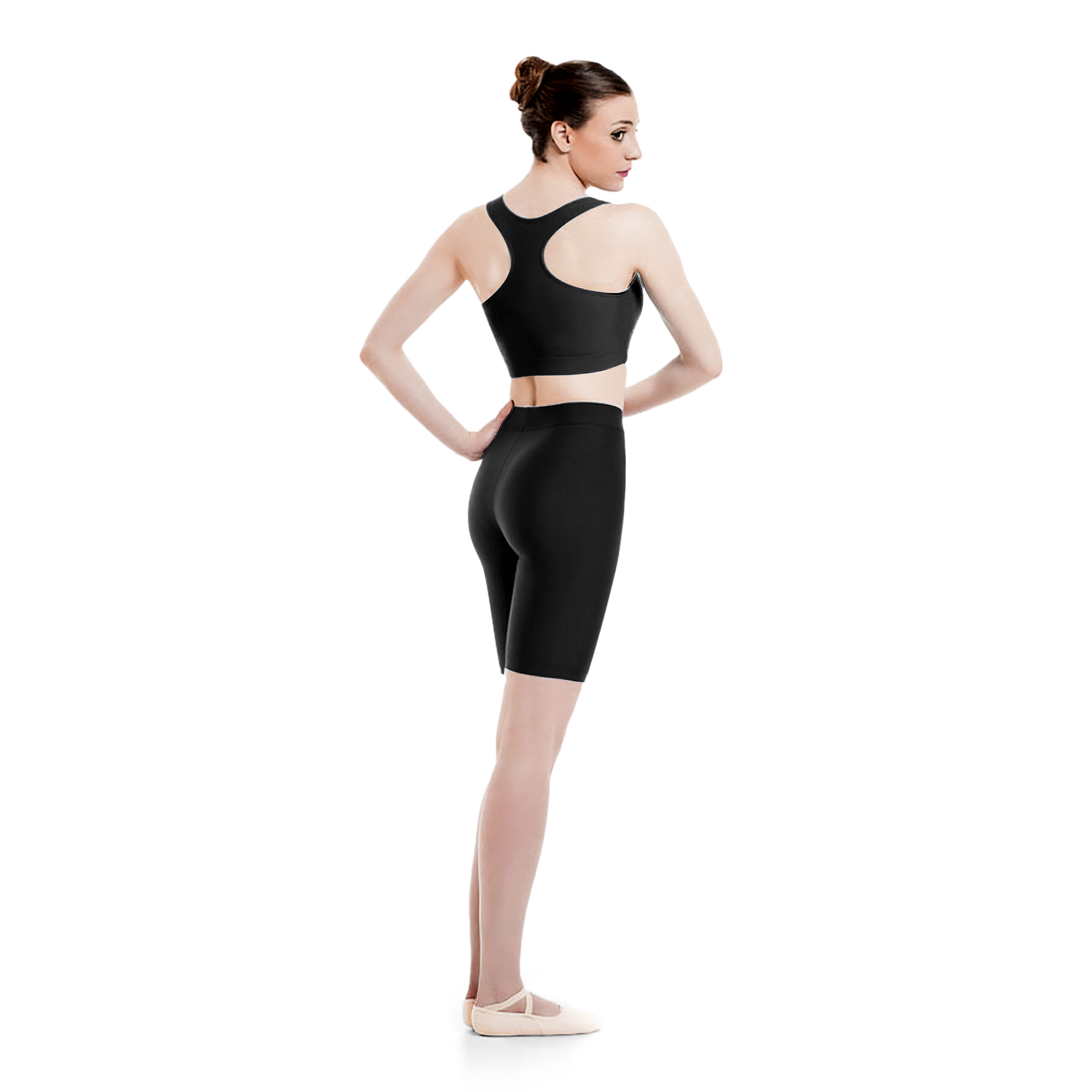 Sheddo 2200W ⬝ Black • Kurze Tanzleggings, Schwarz • Hacke & Spitze