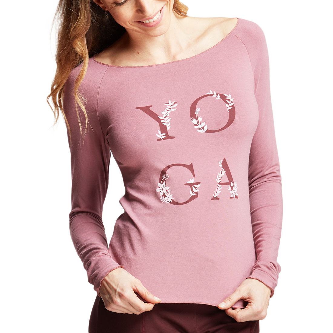 TempsDanse Aman Yoga ⬝ Bois De Rose • Langarm-Shirt, Altrosa • Hacke ...