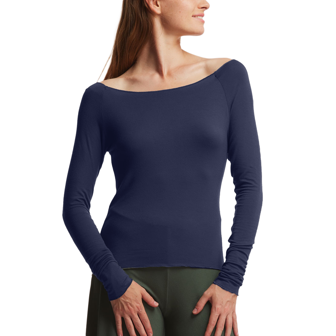 TempsDanse Baltik ⬝ Marine • Langarm-Shirt aus Viskose, Blau • Hacke ...