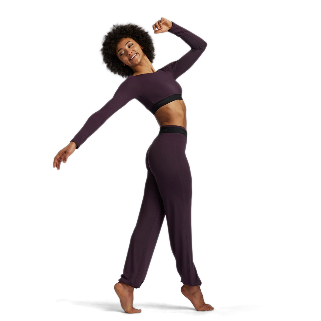 TempsDanse Gaby ⬝ Fig • Tanz-Trainingshose aus Viskose, Violett • Hacke ...