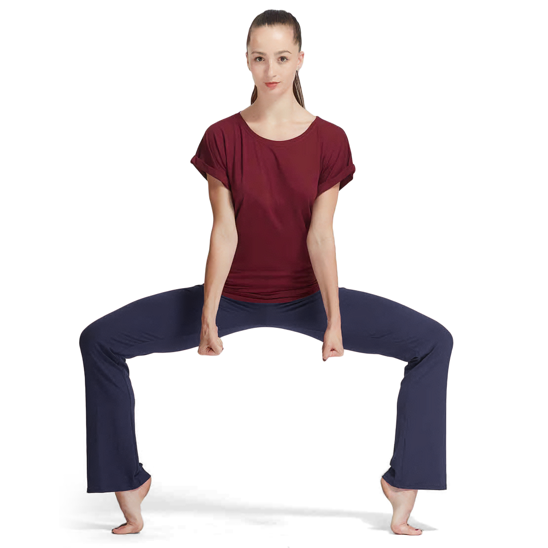 TempsDanse Luna ⬝ Encre • Viskose Jazzhose, Dunkelblau • Hacke & Spitze