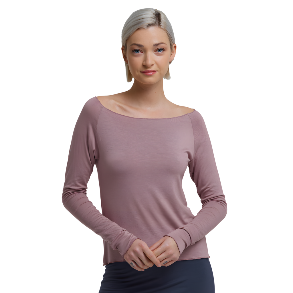 TempsDanse Baltik ⬝ Blush • Langarm-Shirt, Altrosé • Hacke & Spitze